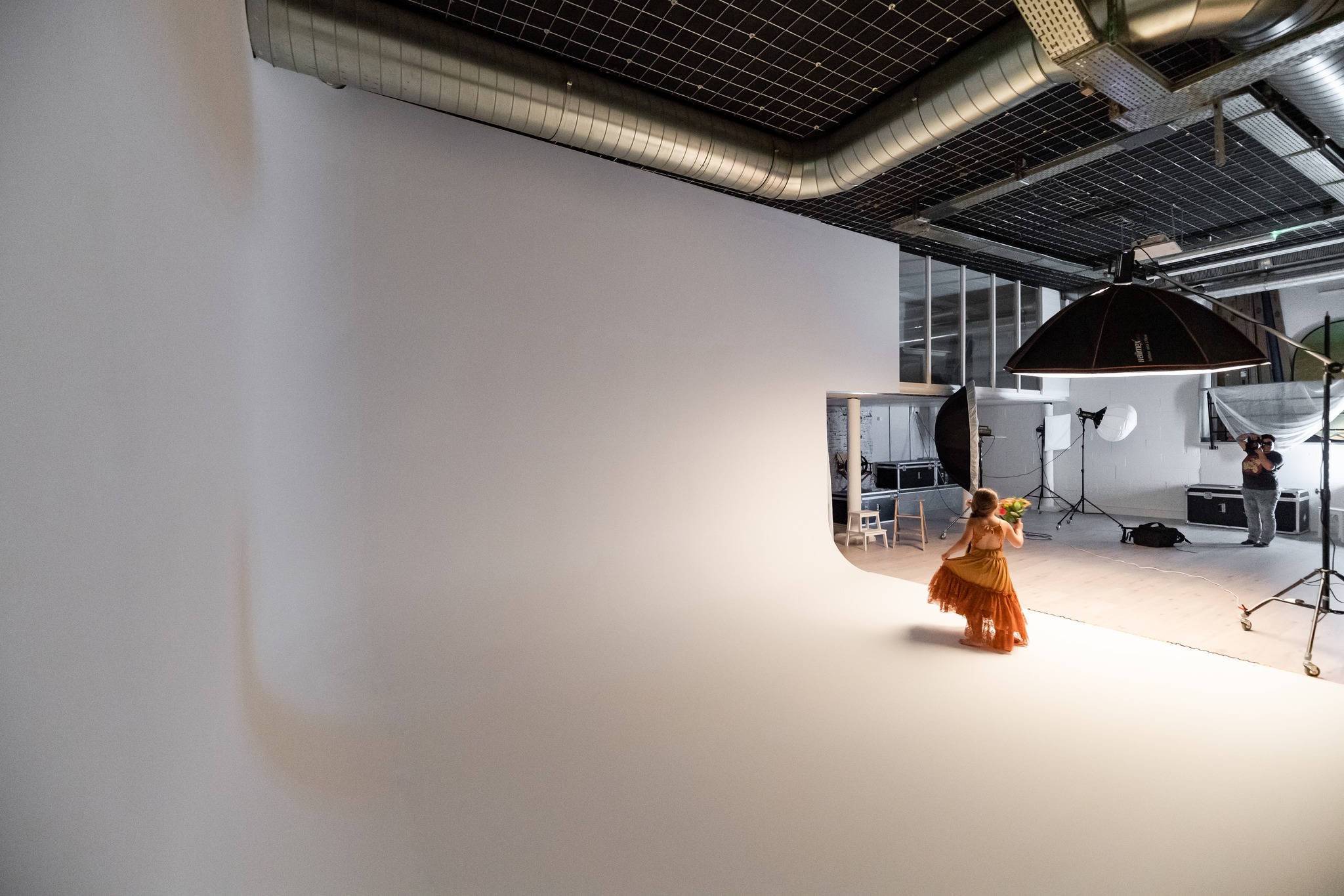 1er test du cyclorama - Studio 26